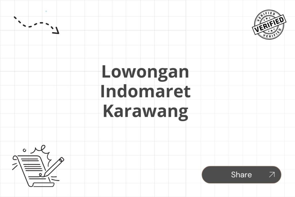 Lowongan Indomaret Karawang Tahun 2025